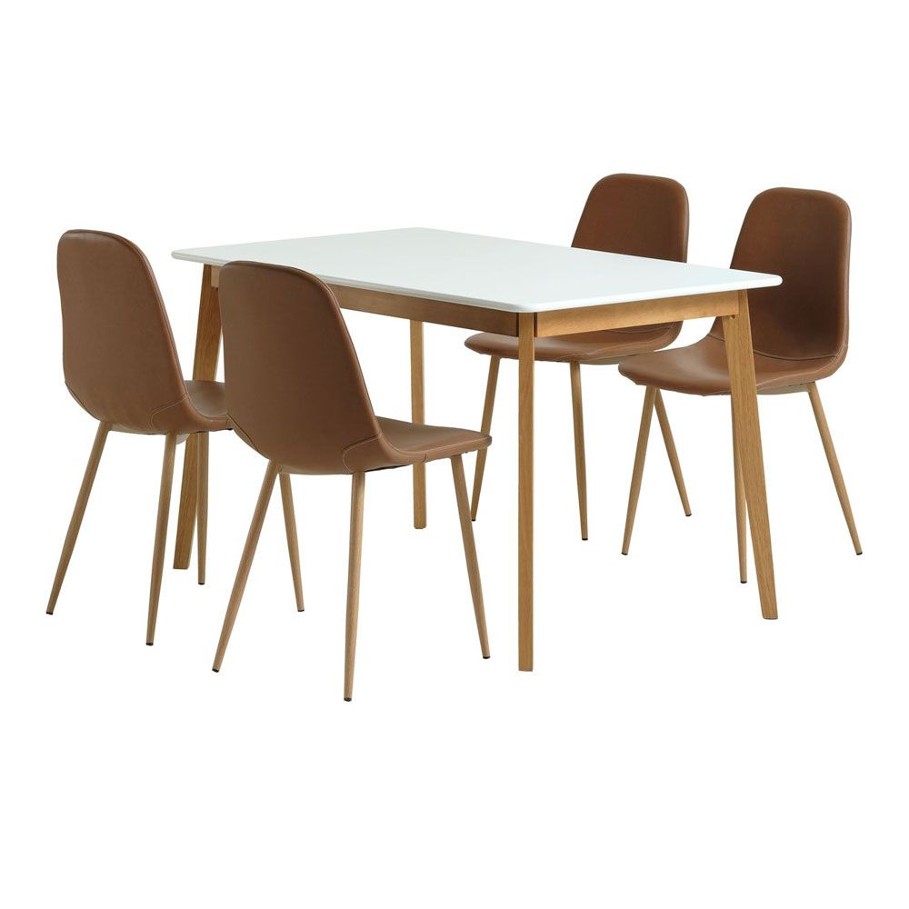 Valgomojo komplektas JEGIND+JONSTRUP Stalas: 80x130x75cm, kėdė ...