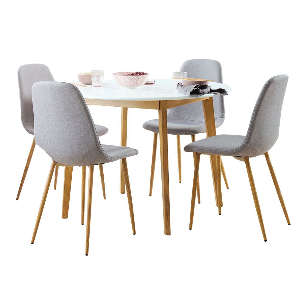 Valgomojo komplektas JEGIND+JONSTRUP Stalas: Ø105x75cm, kėdė ...