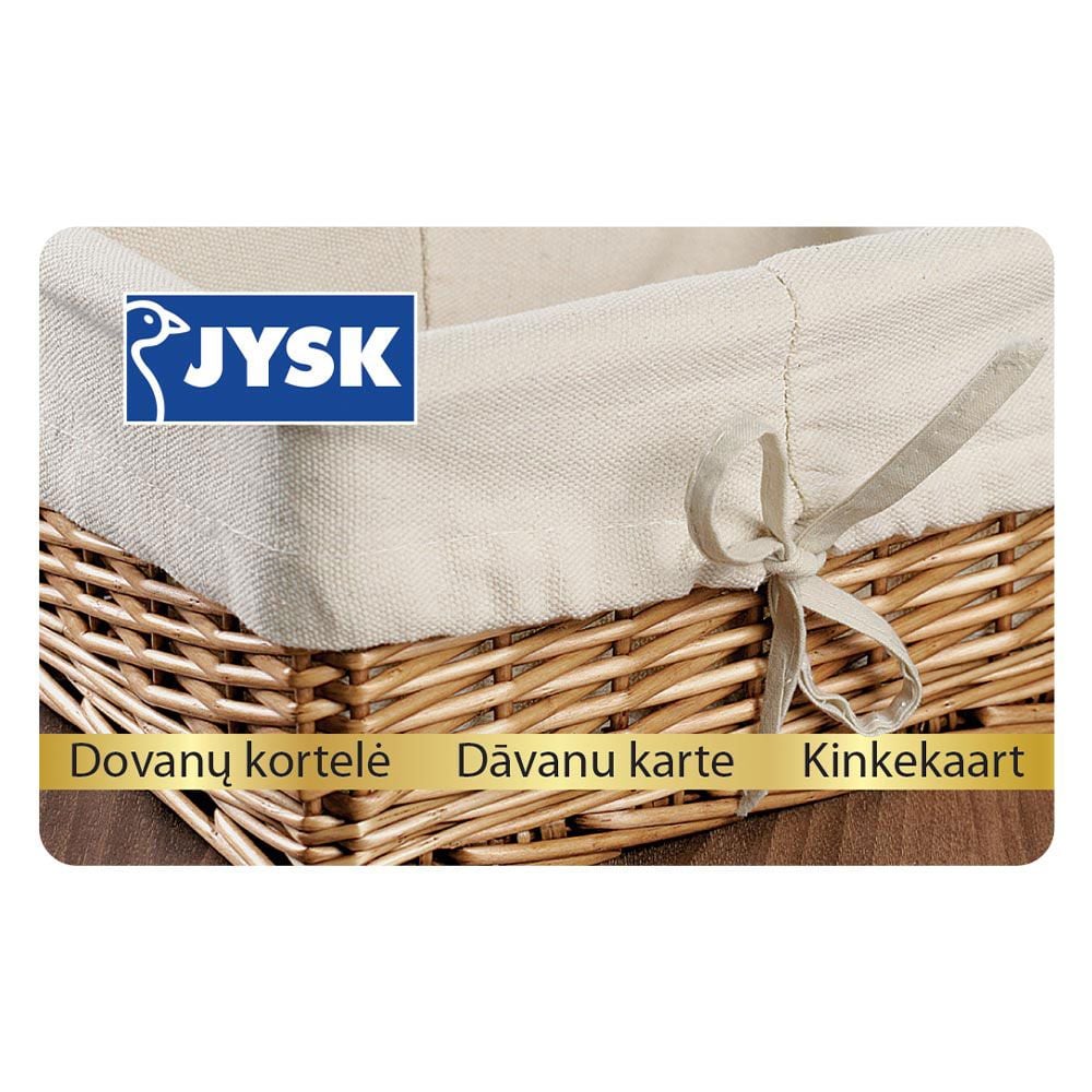 JYSK elektroninė dovanų kortelė 10€ (tik perkant JYSK.lt) - JYSK