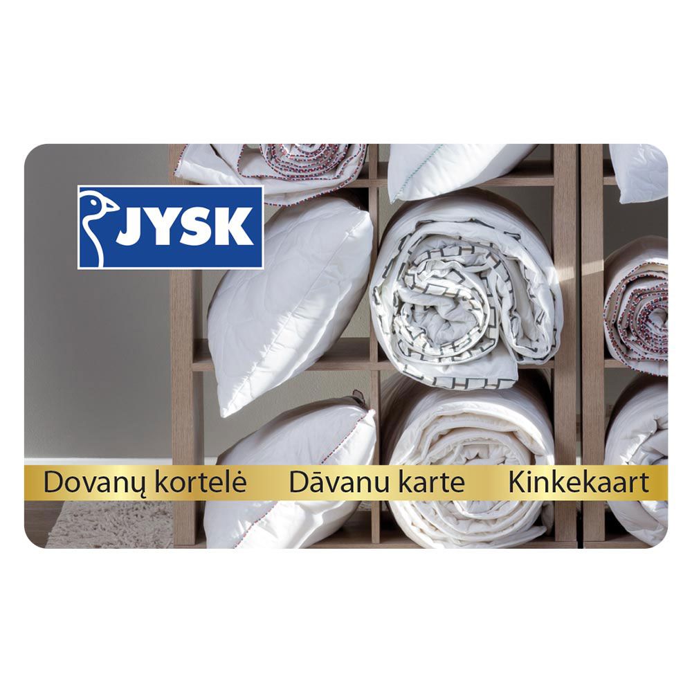 JYSK elektroninė dovanų kortelė 20€ (tik perkant JYSK.lt) - JYSK