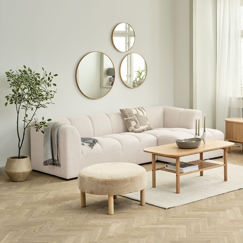 Kampinė sofa ALLESE 246 x 68 x 88/131 cm - JYSK - Visada puikūs pasiūlymai