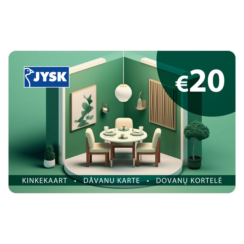 JYSK elektroninė dovanų kortelė 20€ (tik perkant JYSK.lt) - JYSK ...