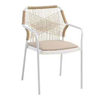 Sodo baldų komplektas RAMTEN+FASTRUP Stalas: 90x206x74cm, kėdė ...